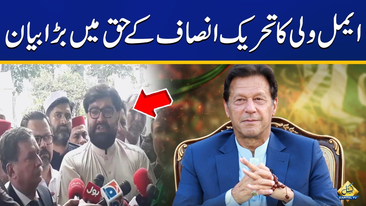 Aimal Wali Khan Big statement in favor of PTI | Capital TV - YouTube