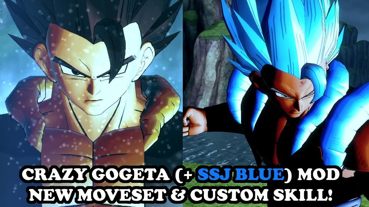 CRAZY GOGETA NEW MOVESET & SKILLS + SSJ BLUE! (DB Super: Broly Movie ...