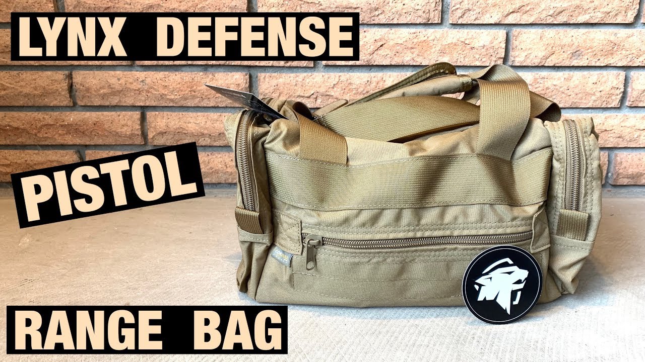 Lynx Defense Pistol Range Bag - YouTube