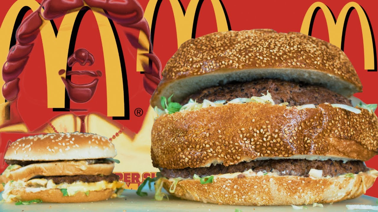DIY MCDONALD'S GIANT BIG MAC CHALLENGE - YouTube