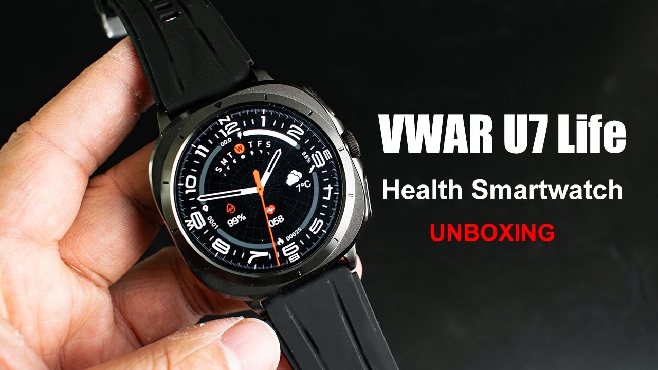 VWAR U7 Life Health Smart Watch Unboxing- ECG & Blood Sugar Monitoring ...