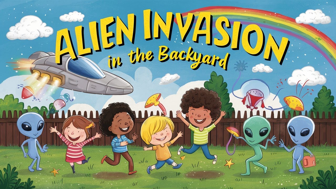 Alien Invasion in the Backyard. Animated Story For Kids - YouTube