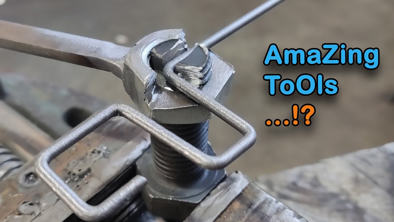 How to make a wire bender using a nut and bolt - YouTube