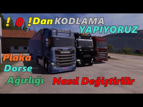 Truckers MP 0 Dan Kodlama Yapıyoruz #01 [ Dorse Ağırlığı Nasıl Yükseltilir ve Plaka Nasıl Değişir ]