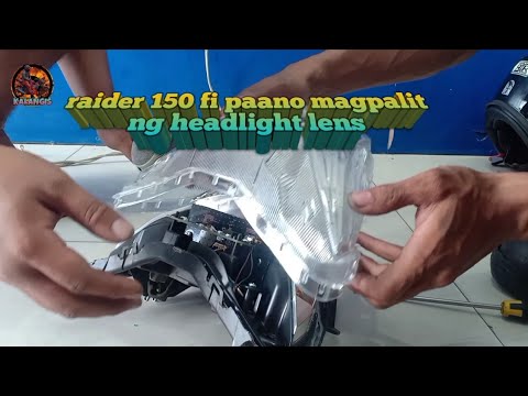 How to replace headlight lens raider fi #kalangismotovlog - YouTube