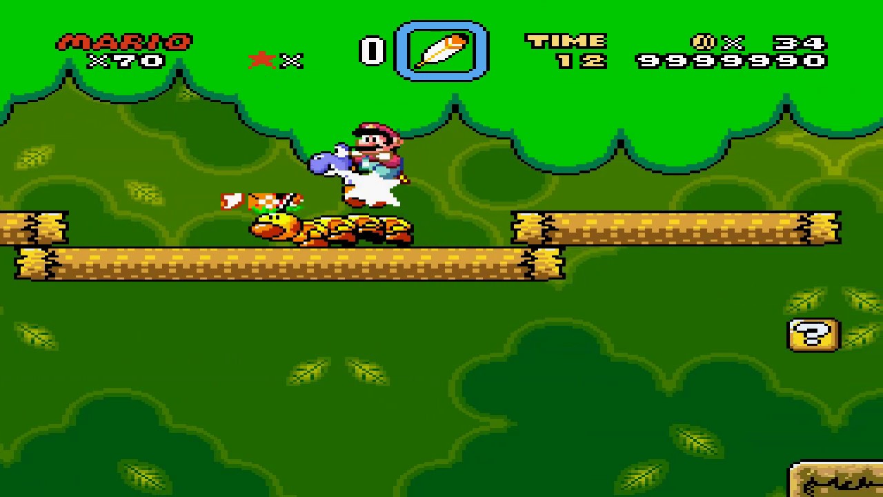 Super Mario World Wiggler 1up Trick - YouTube