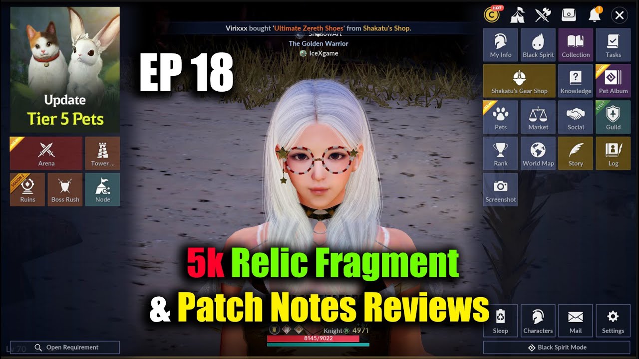 Black Desert Mobile 5k Relic Fragment & Patch Notes Reviews EP - YouTube