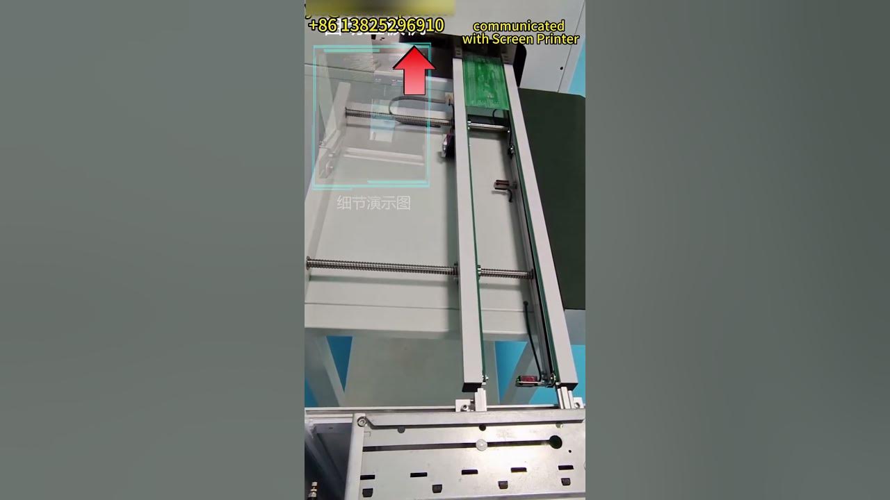 Fully-auto SMT screen printing machine load and unload PCB 100% automatically. left in left out ...