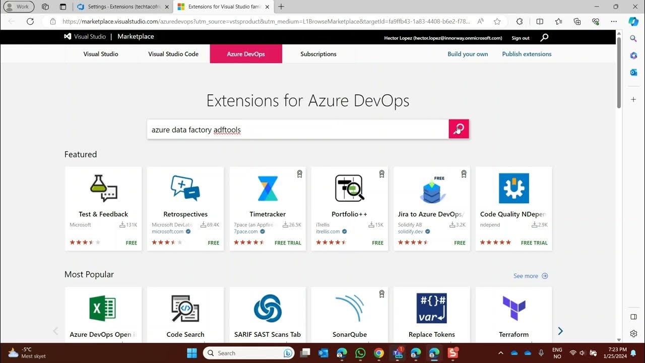 Install extensions in Azure DevOps - YouTube