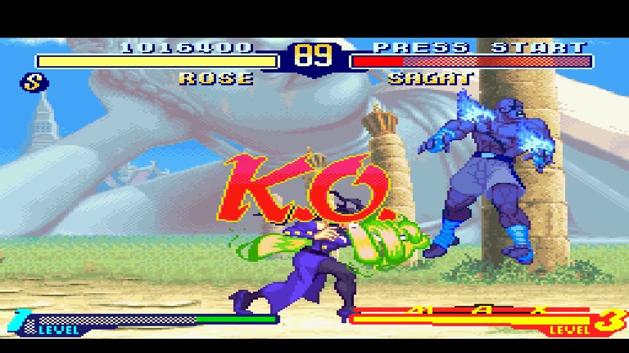 STREET FIGHTER ALPHA 2 - ( SNES ) - [ ROSE ] - LEVEL HARD - PLAYTHROUGH ...