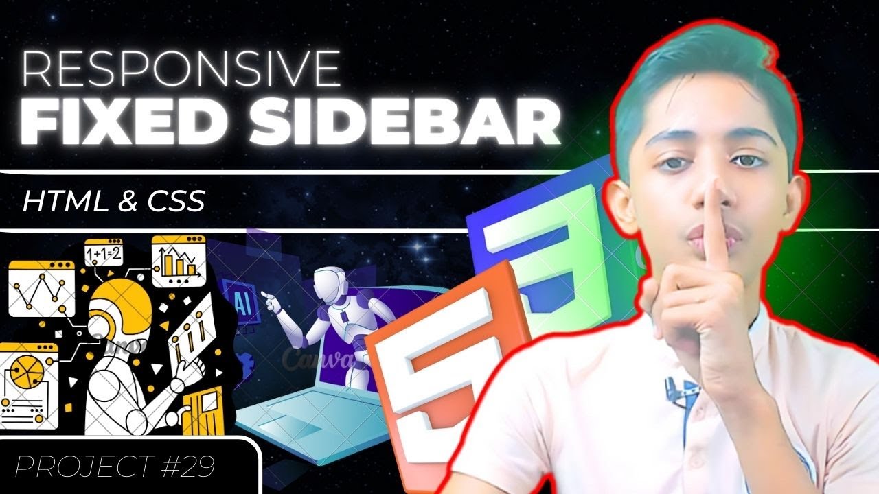 Fixed Sidebar In Html And Css Frontend Web Development Full Course 4142