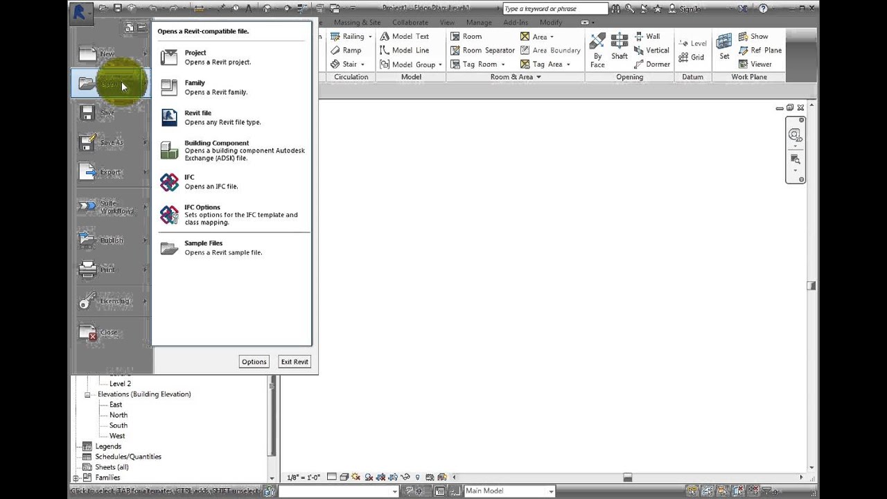 Identifying the User Interface Components Cadlearning Revit - YouTube