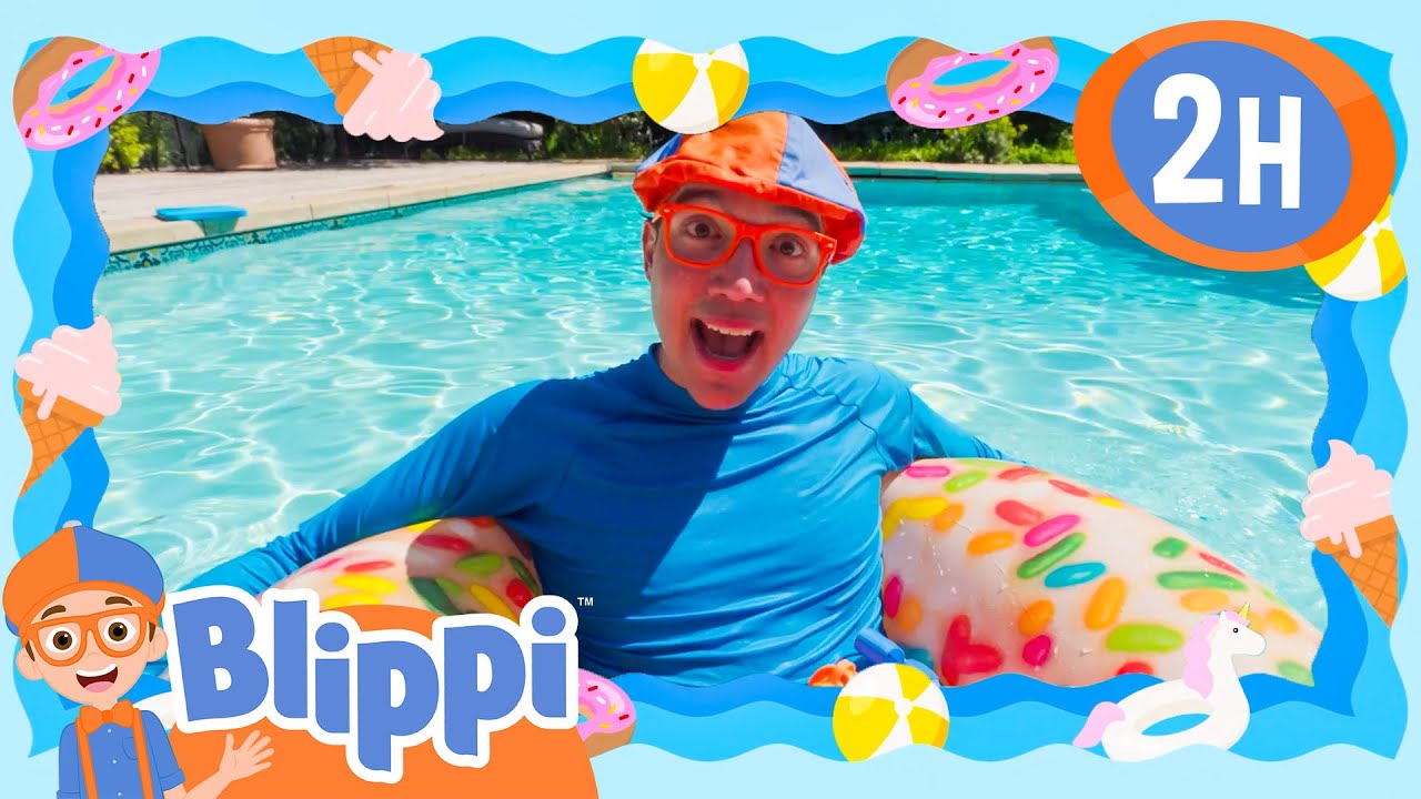 Blippi's Fun Pool Day In The Sun | Blippi | Educational Kids Videos ...