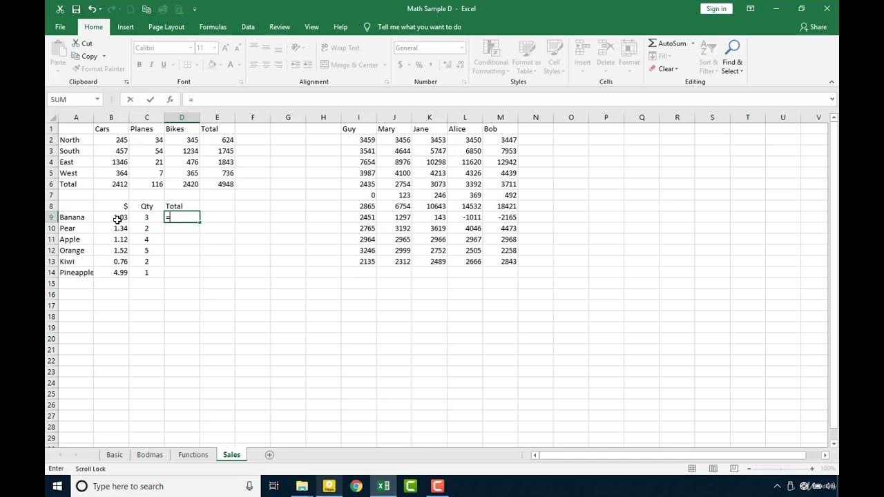 Copying Functions and Formulas - YouTube
