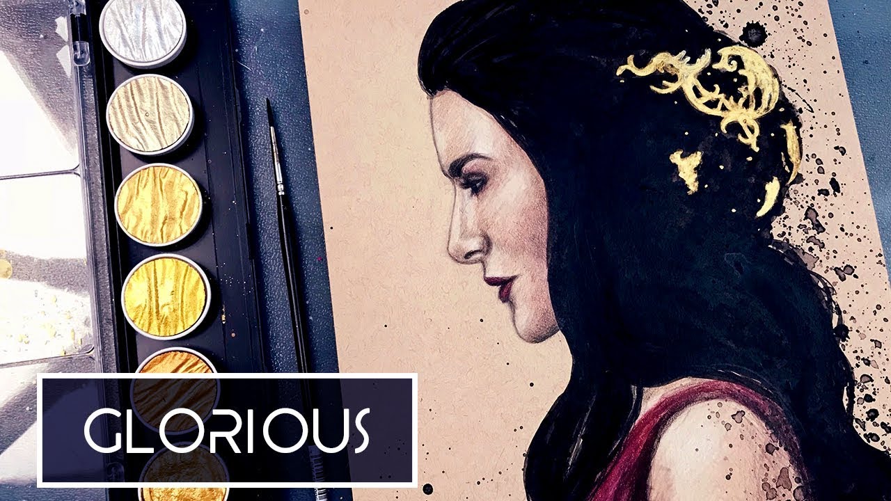 Glorious | Quick Watercolour & Coloured Pencil Sketch - YouTube
