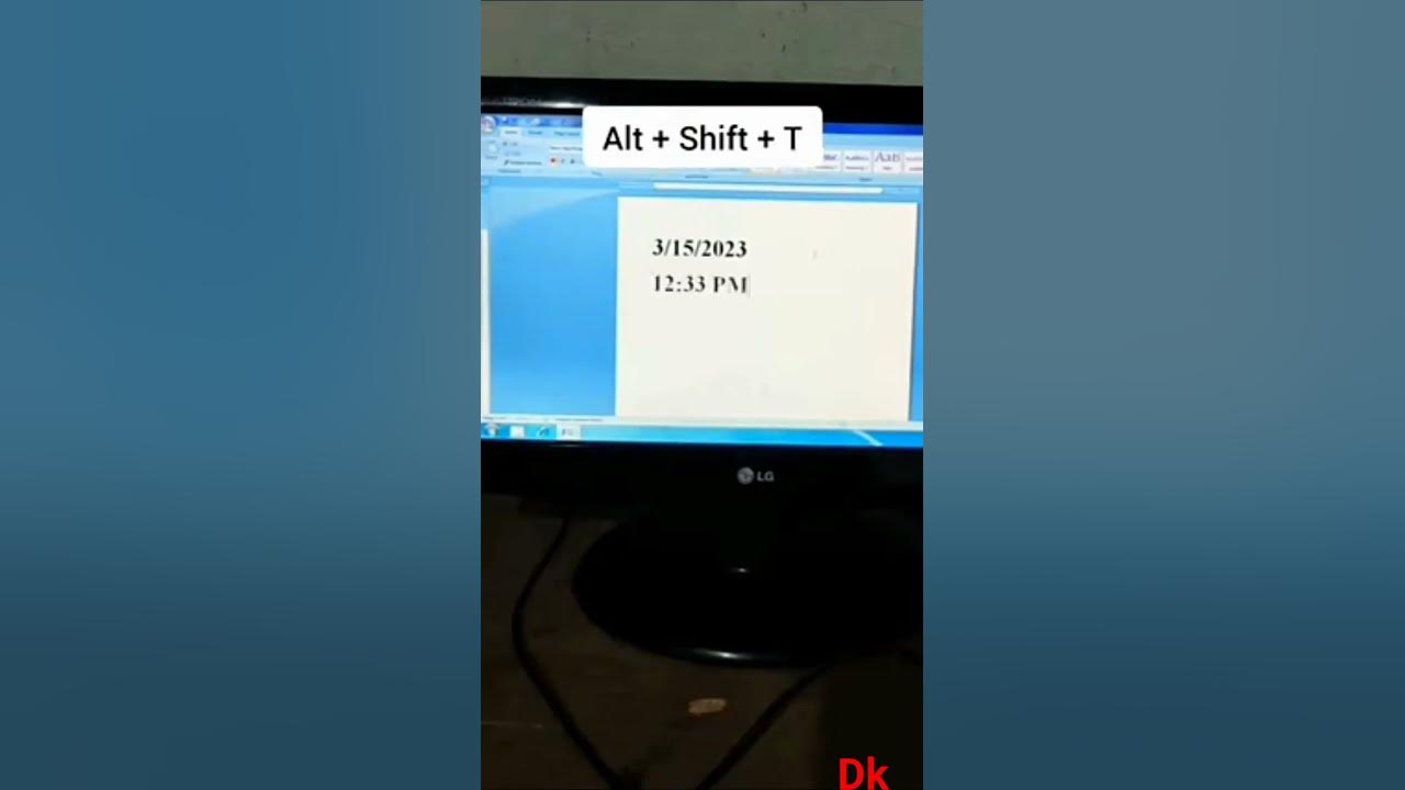 How To Insert Time In Computer shortcutkeys computer YouTube how-to-insert-time-in-computer-shortcutkeys-computer-youtube