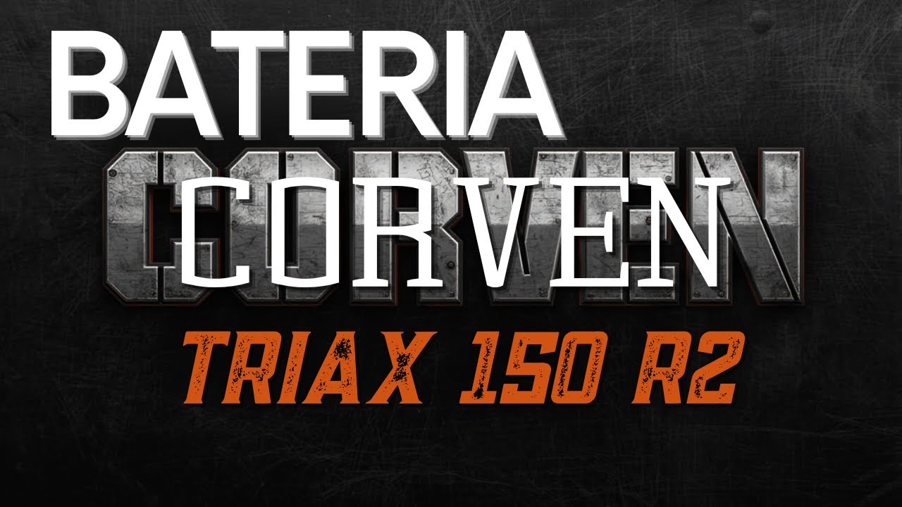BATERIA CORVEN TRIAX 150 R2 - YouTube