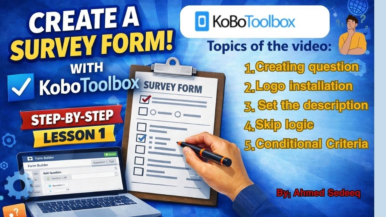 Create a Survey Form with KoboToolbox | L.1 – Step by Step (دروستکردنی ...