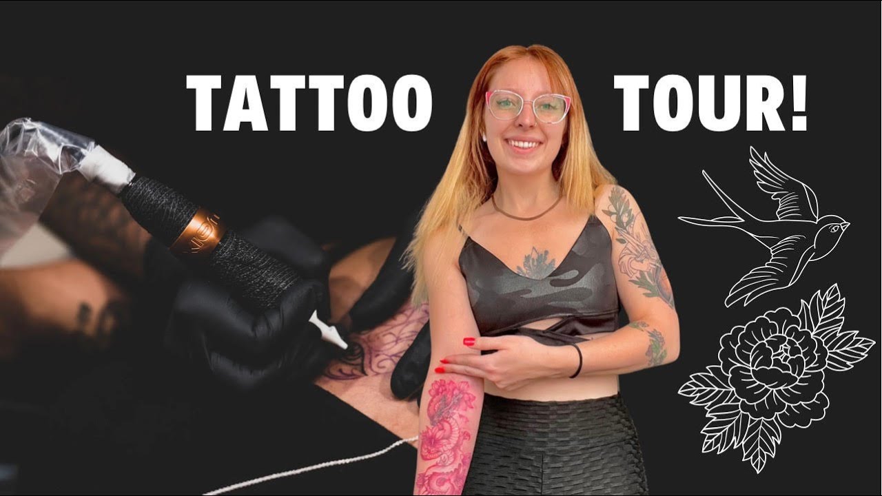 TATTOO TOUR!! showing all 15 of my tattoos - YouTube