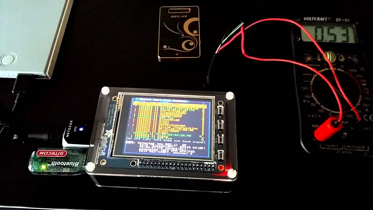 Raspberry Pi mobile Kismet WiFi mapper with LCD - YouTube