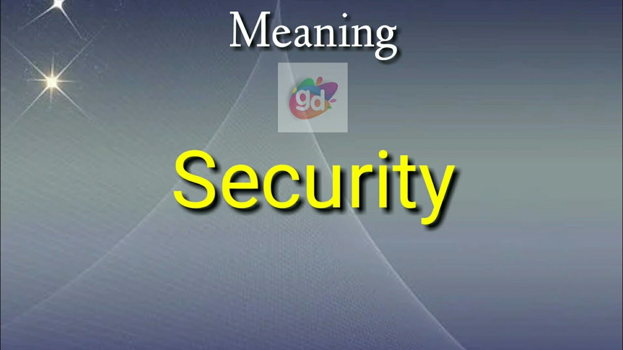 Security Meaning with Pronunciation//Googul Dictionary// - YouTube