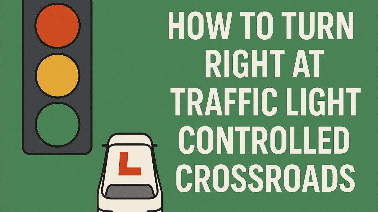 How to Turn Right at Crossroads: Traffic Lights & Main Road Priority ...