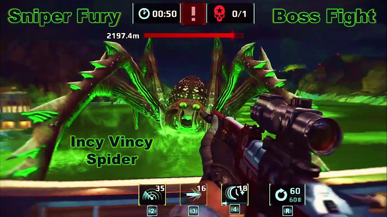 Sniper Fury - Unbeatable Spider Boss Fight - YouTube