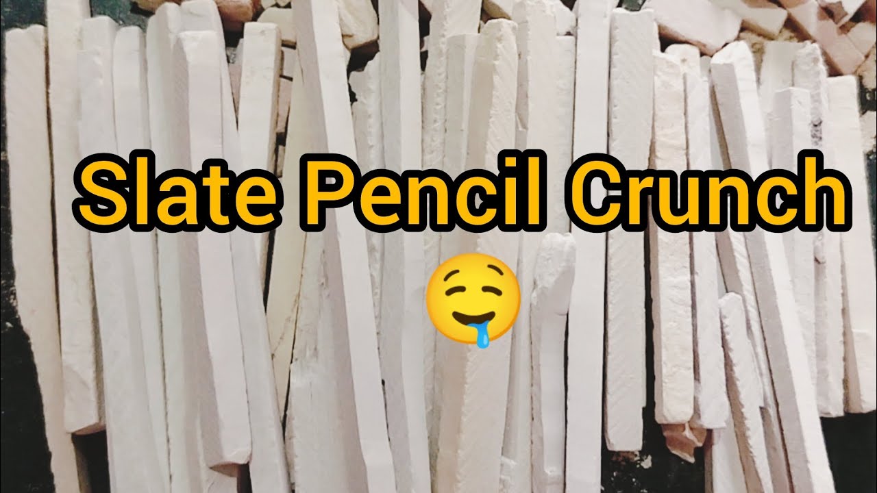 Slate Pencil Crunch ASMR New video #slate pencil cleaning video # ASMR ...