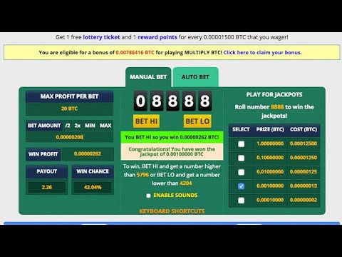 Freebitcoin Script Jackpot 1 BTC - YouTube