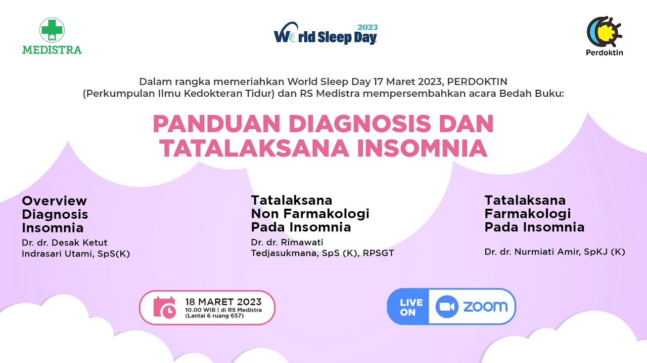 bedah buku: Panduan Diagnosis dan Tatalaksana Insomnia - YouTube