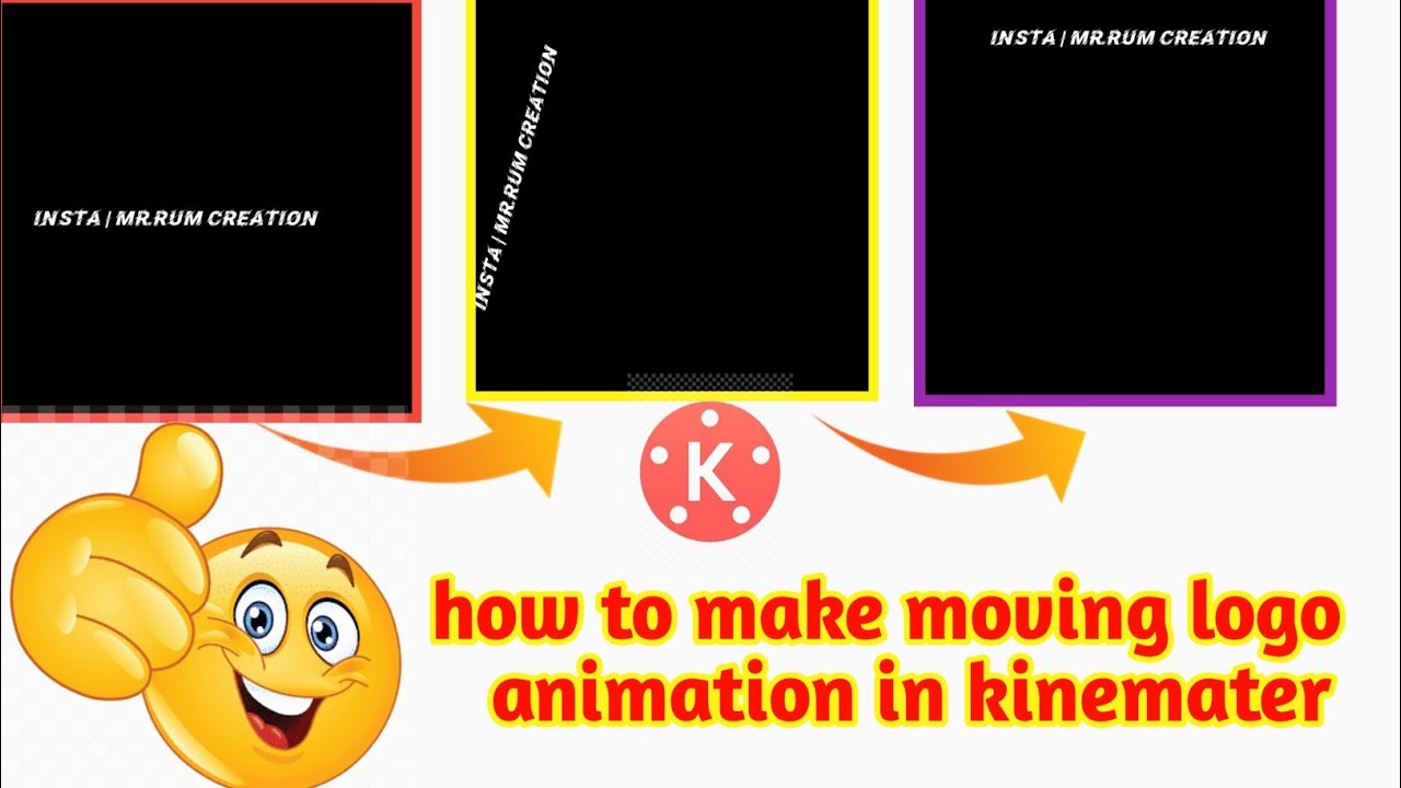 How to use animation key in kinemater|| how to make moving logo in ...