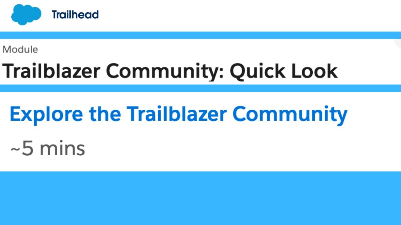 Explore trailblazer Community (Quiz Answers) - YouTube