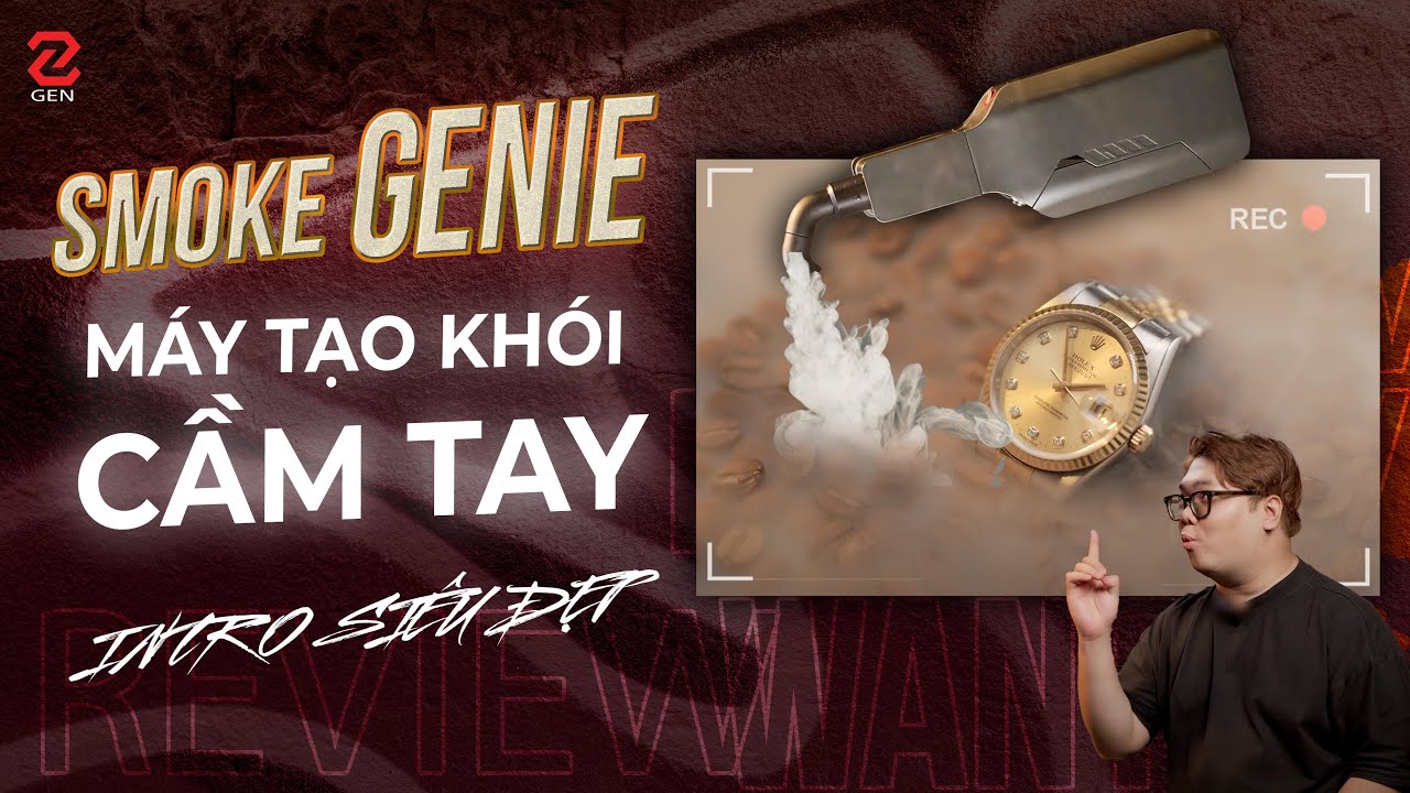 Cách tạo ra INTRO QUẢNG CÁO siêu đẹp với thiết bị này (Máy tạo khói cầm tay Smoke GENIE) | GenZ ...