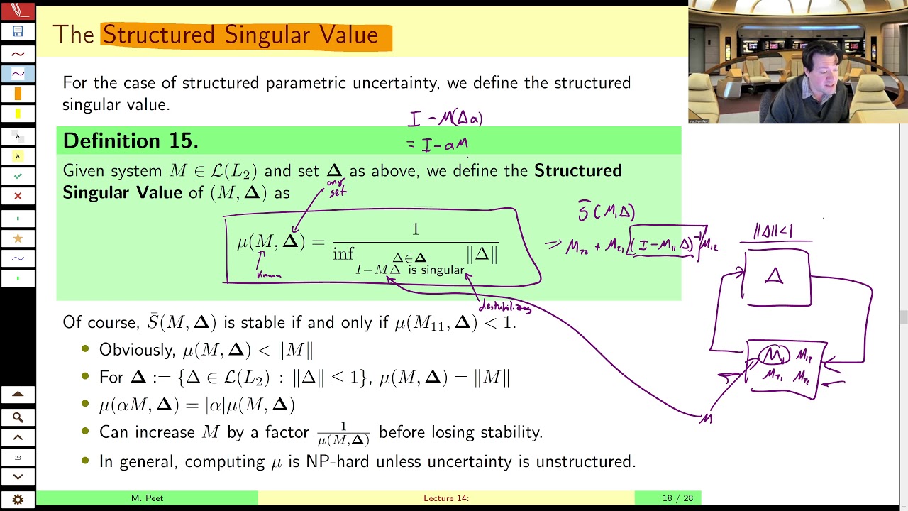 MAE509 (LMIs in Control): Lecture 14, part C - LMIs for Robust Control ...