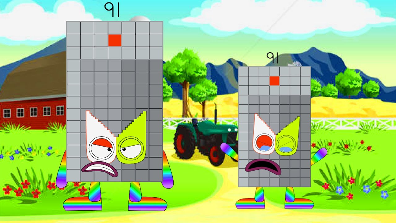 Numberblocks full season: Ninety One gets a friend Hero! - YouTube