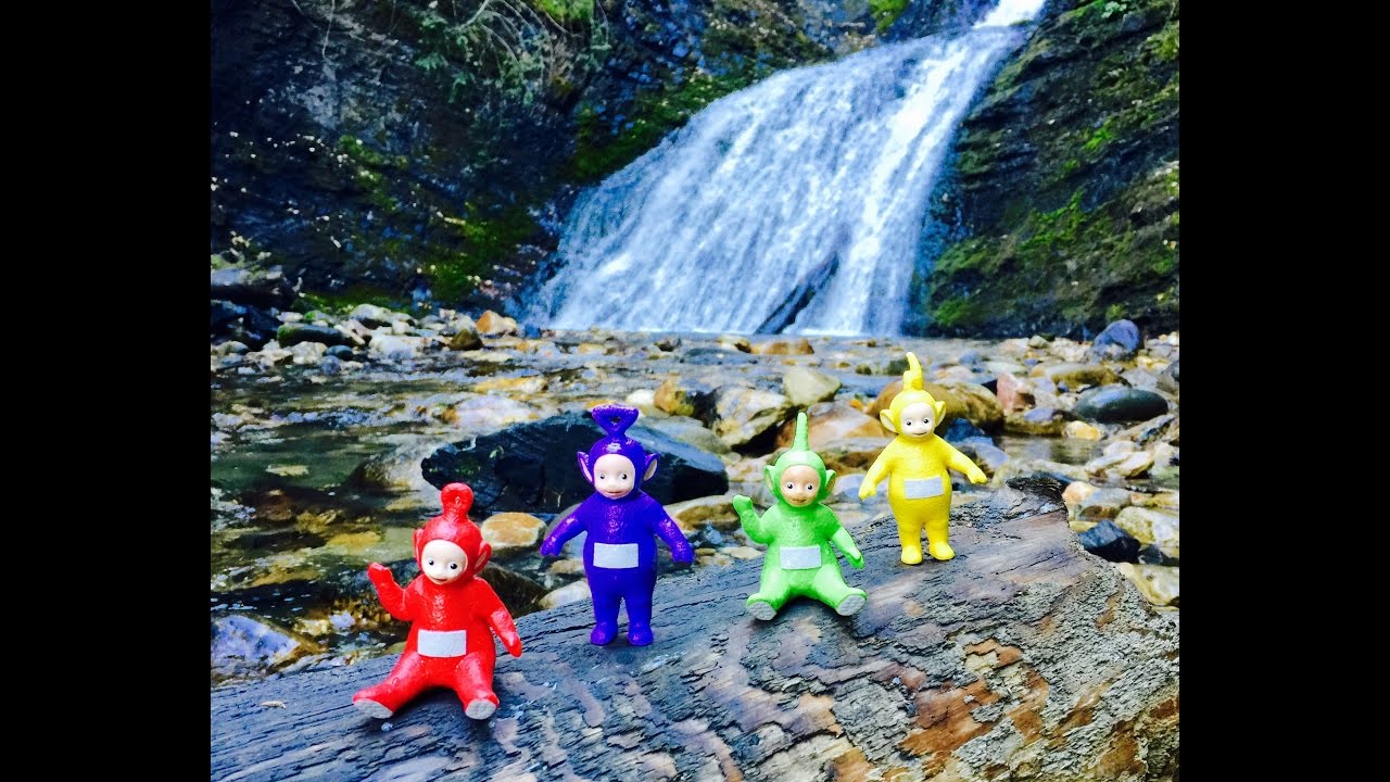 TELETUBBIES TOYS Explore Cave and Waterfall! - YouTube