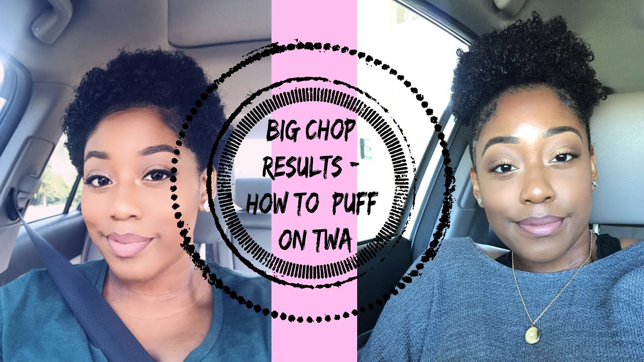 4 month hair GROWTH update + Puff on TWA - YouTube