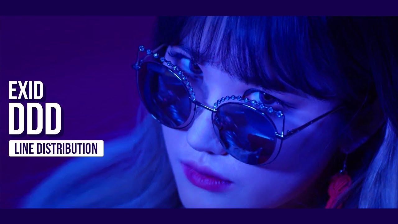 EXID - DDD Line Distribution (Color Coded) | 이엑스아이디 - 덜덜덜 - YouTube