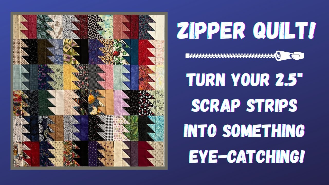 The Zipper Quilt Block - YouTube