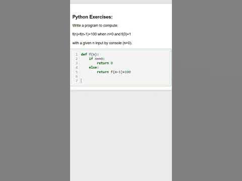 Python challenging programming exercises | Level 2 | learning python #shorts #python3 - YouTube
