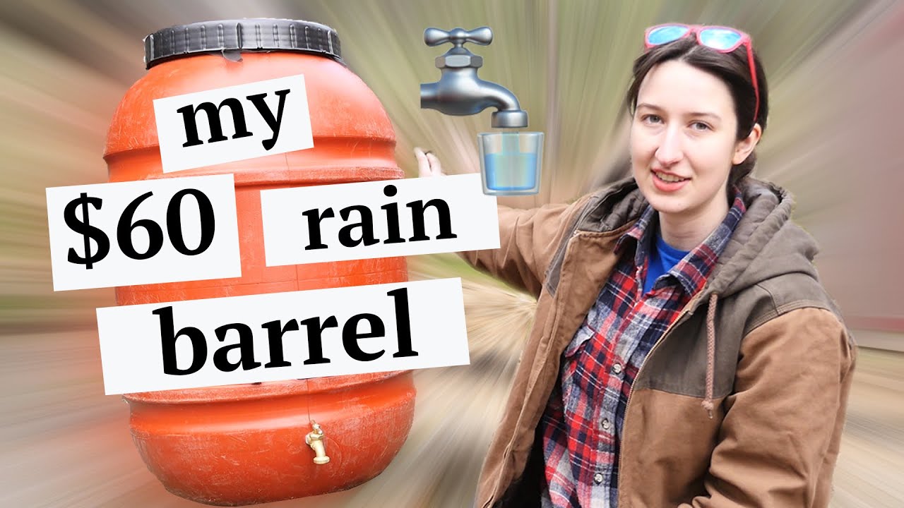 Collecting Rainwater In a Food Grade Barrel in Idaho - YouTube