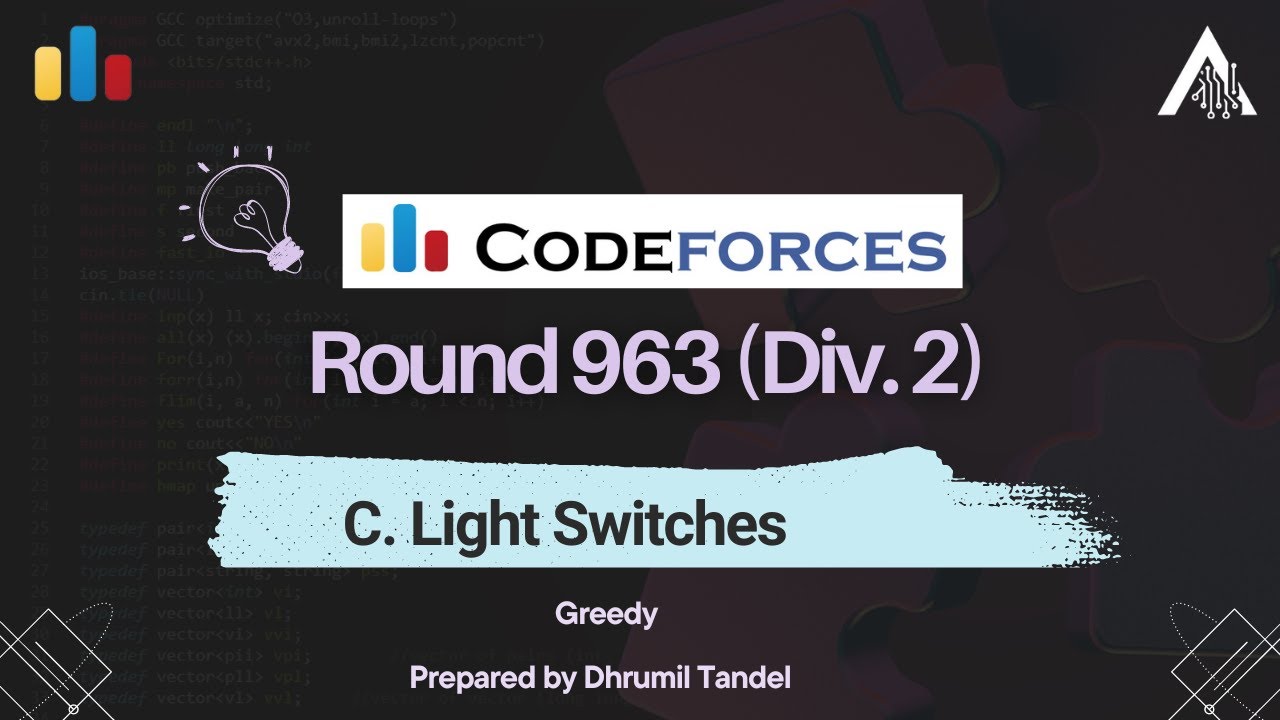 Codeforces Round 963 C - Light Switches | Detailed Video Editorial - YouTube