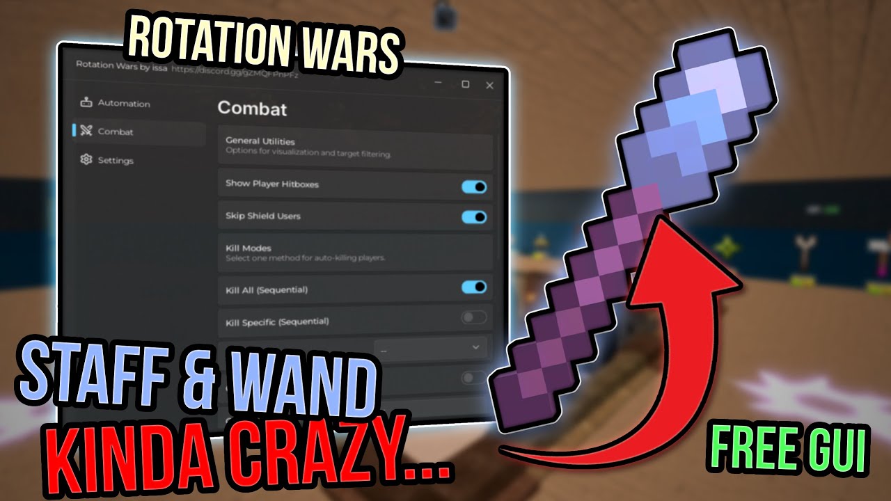 STAFF AND WAND MADE EASY (ROBLOX ROTATION WARS) - YouTube