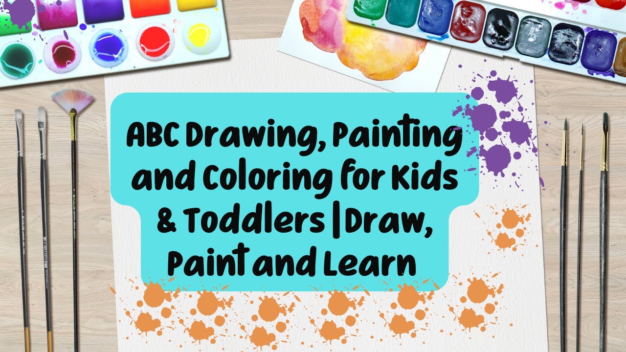 Drawing: Easy Acrylic Painting for Kids | Art and Learn / Activity for ...