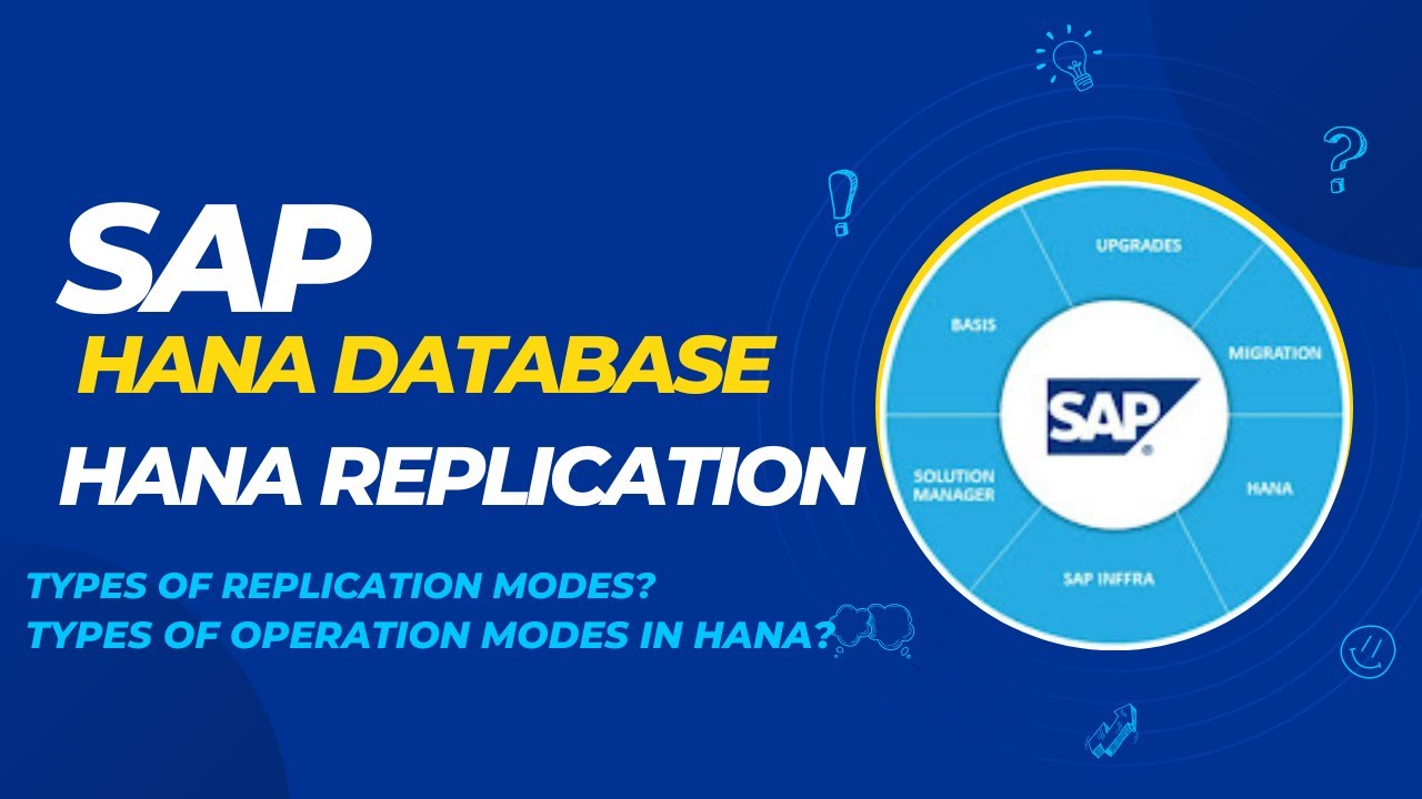 SAP BASIS - HANA REPLICATION ( REPLICATION MODES AND OPERATION MODES IN HANA DATABASE) - YouTube