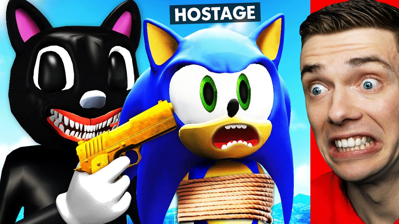 Rescuing HOSTAGE SONIC From CARTOON CAT In GTA 5 (Scary) - YouTube
