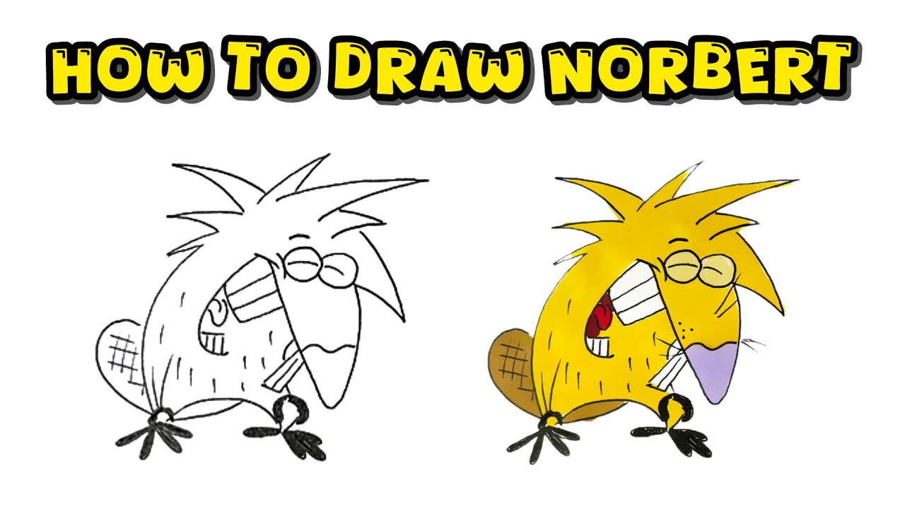How to Draw Norbert from The Angry Beavers: Beginner's Instructions to ...