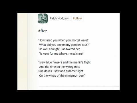 2. Ralph Hodgson - After