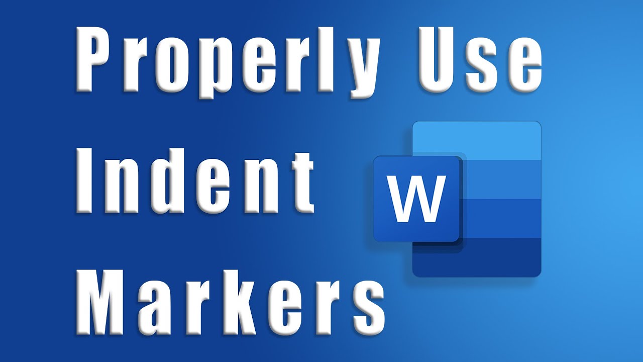 Microsoft Word Properly Use Indent Markers YouTube Microsoft Word Properly Use Indent Markers YouTube