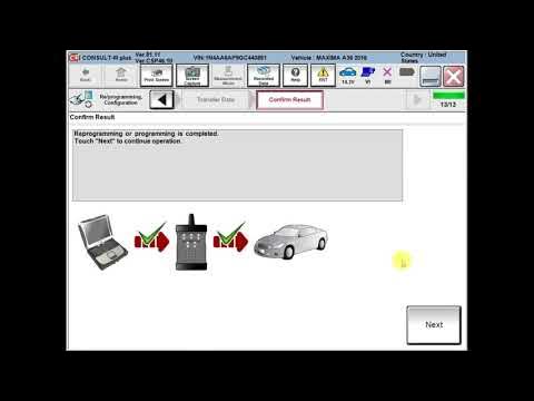 Nissan ECU Reflash Update Procedure with Consult III Plus - YouTube
